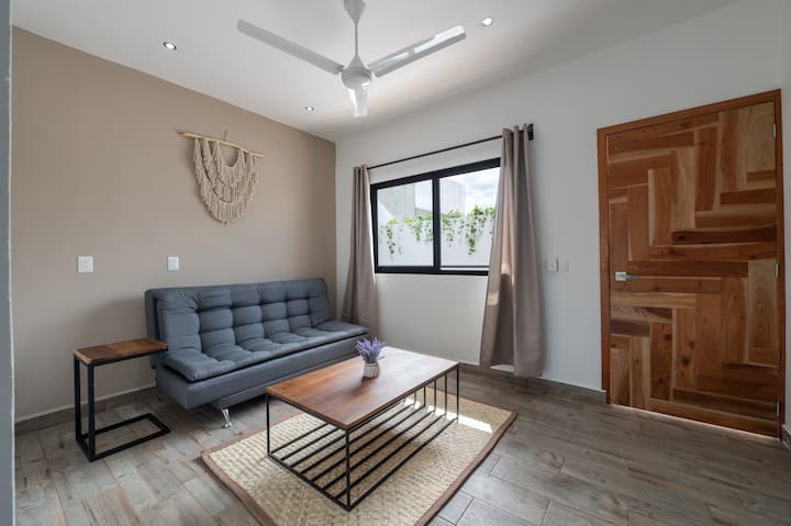 Cozy Loft Top Location + King Bed + Wifi + Ac - Cancún