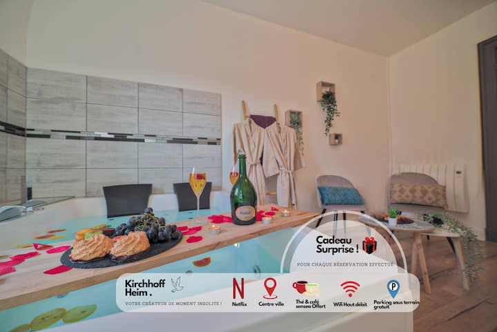 Aman Insolite Jacuzzi Parking Free Centre à 5min - Mulhouse