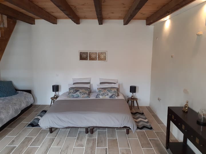 Grande Chambre Lit King-seize Jusqu'à 6 Couchages - Saint-Jean-d'Angély