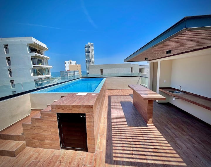 Depto. C/ Alberca Zona Hotelera - Heroica Veracruz