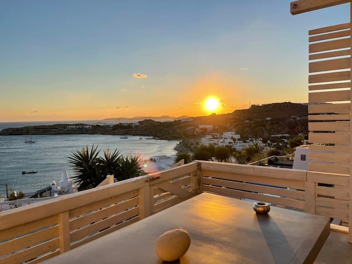 Superior Apartment 13-sea View&shared Pool,bar,gym - Mykonos