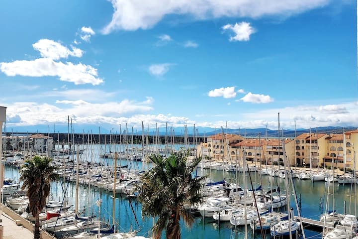 Studio Climatisé Avec Vue Sur Le Port - Leucate