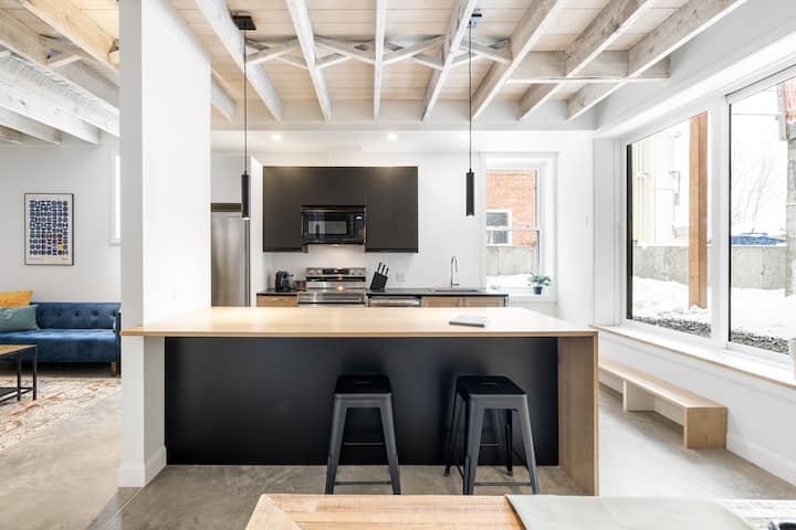 Le Miro - L'urbain Pour 4 + Terrasse & Parking - Québec City
