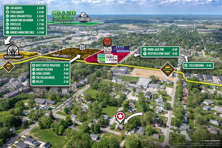 Hot Tub/3.1mi Grand Park/quiet/walkable Downtown - Fishers, IN