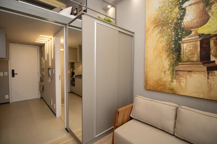 Loft Com Mezanino Moema Pássaros - Moema