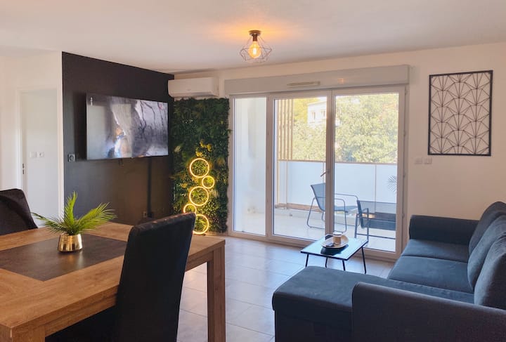 "Marcenac" T2, Parking, Clim, Terrasse, Wifi - Sète