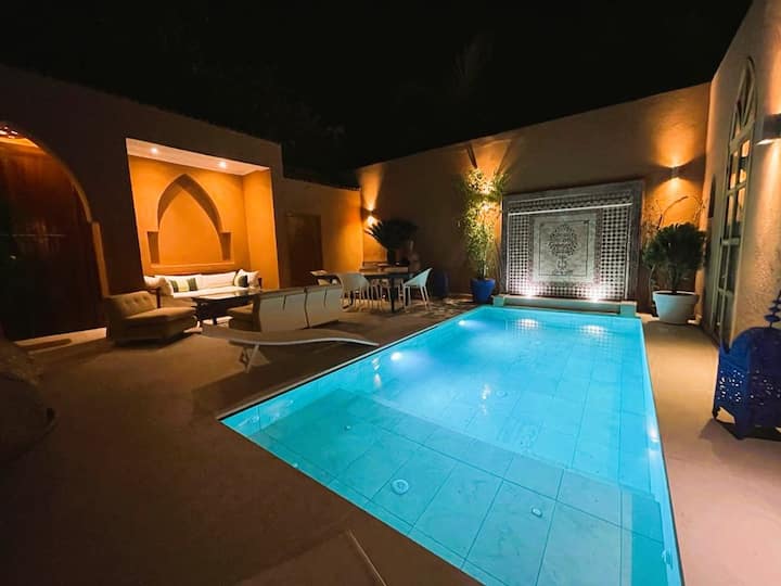 Splendide Riad Dans La Palmeraie, Piscine Chauffée - Marrakech
