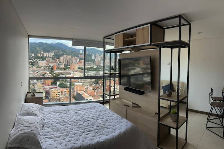 Apartamento Loft Con Vista úNica - Itagüí