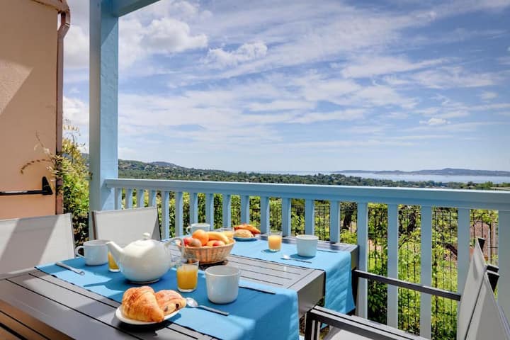 Grimaud, Les Restanques, Appart Vue Mer, 4 Pers - Grimaud