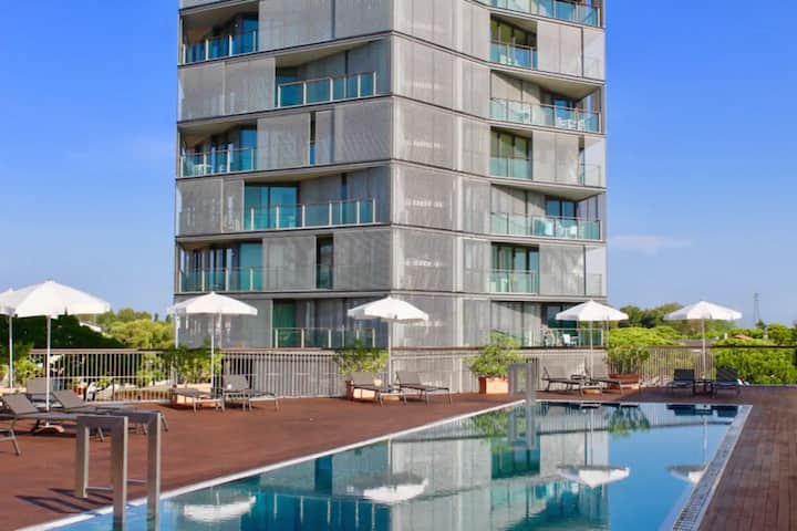 Attico Vista Mare Piazza Mazzini Piscina Spiaggia - Jesolo