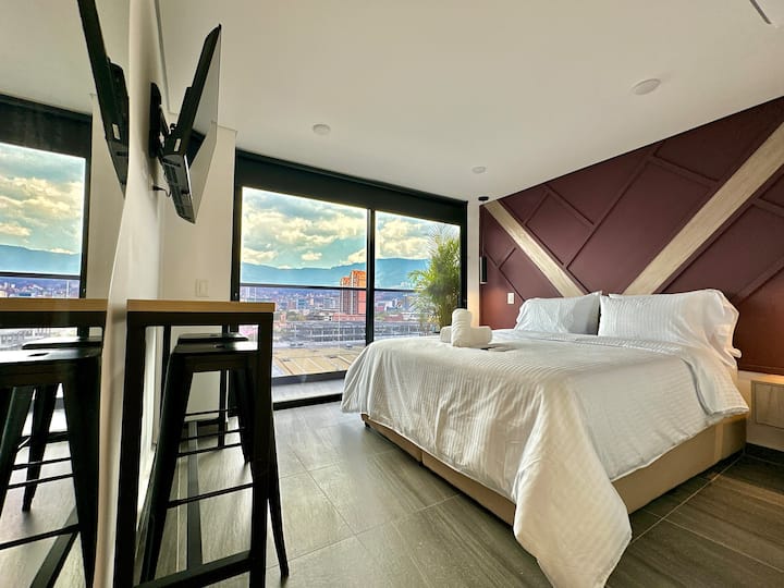 Loft 901 Laureles•rooftop•jacuzzi•fast Wifi•balcón - Medellín
