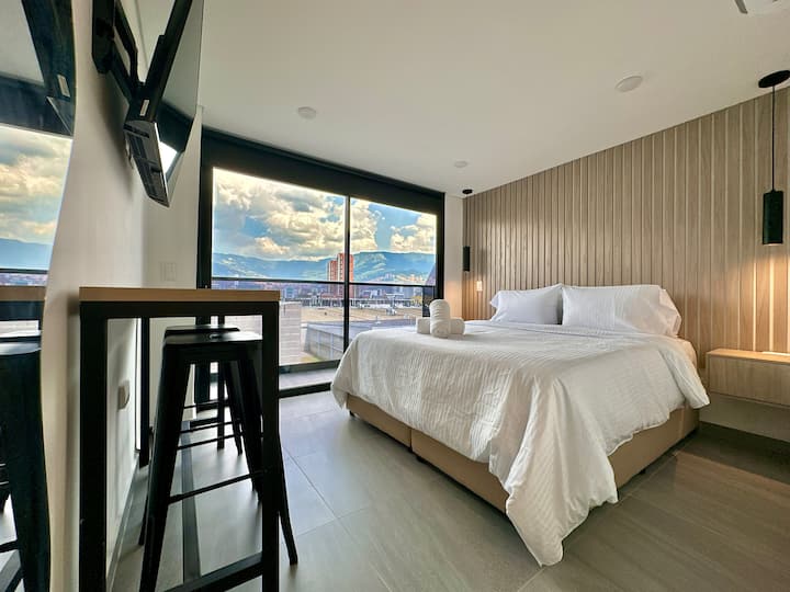 Loft 501 Laureles•rooftop•jacuzzi•fast Wifi•balcón - Medellín, Colombia