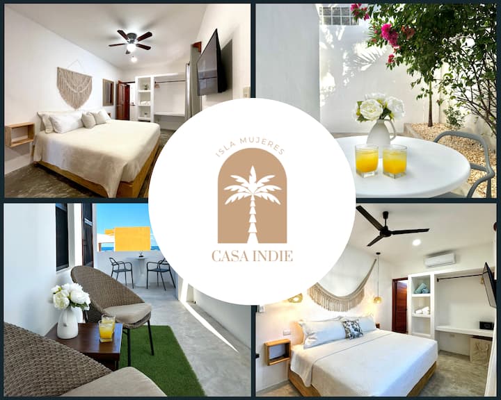 Chic | Vu De L'océan | Lit King | Clôturer | A/c - Isla Mujeres