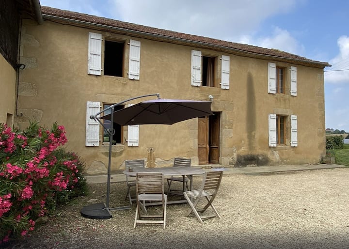 Maison Gasconne Avec Vue Pyrénées - Marciac