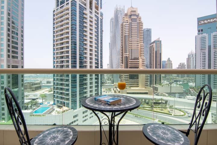 2br Apt W/burj View, Pool, Gym, Walk To Dubai Mall - Dubaï Marina