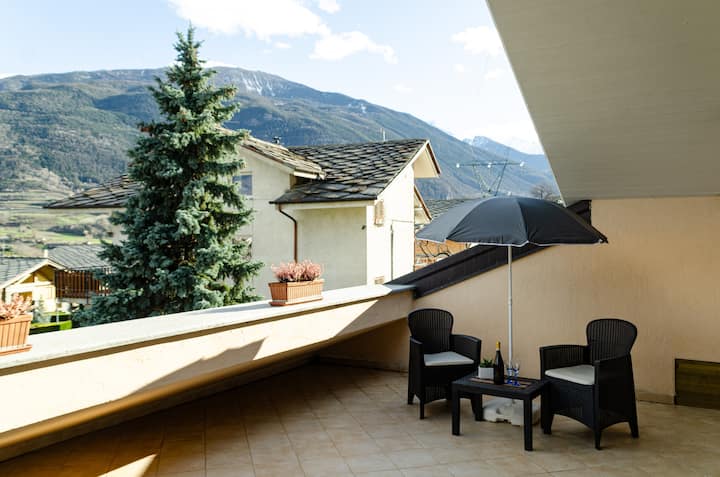 Sarre Skyline Apartment - Relax In Valle D'aosta - Valpelline