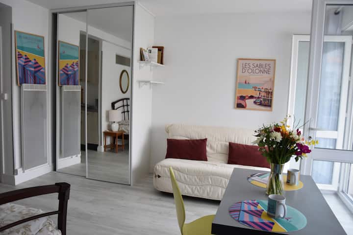 Les Grandes Roches - Studio + Balcon Plage à Pied - Les Sables-d'Olonne