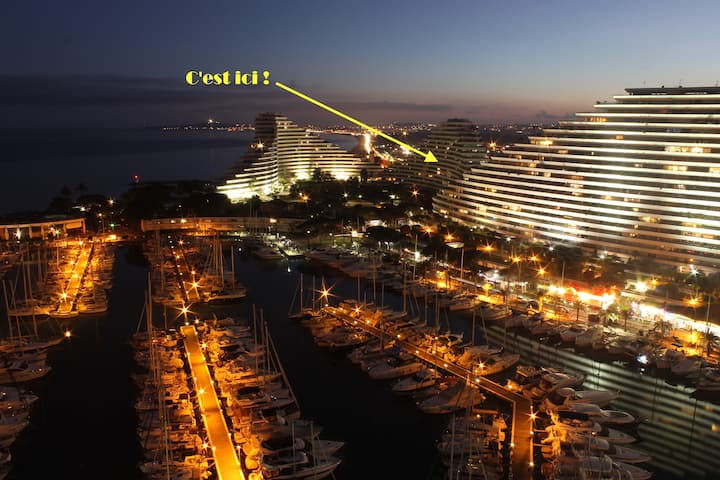 Côte D'azur 
2 Pièces Vue Mer Exceptionnelle - Villeneuve-Loubet