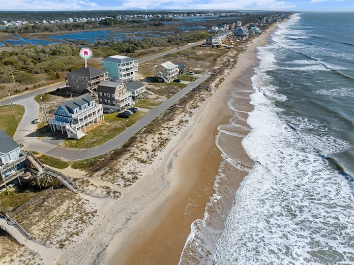 Newly Updated, Hot Tub, Elevator, Great Ocean View - Sneads Ferry, NC
