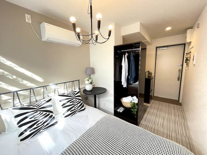 【Newly Built】3mins To Sta./1km To Shinjuku/max6/1f - Shinjuku