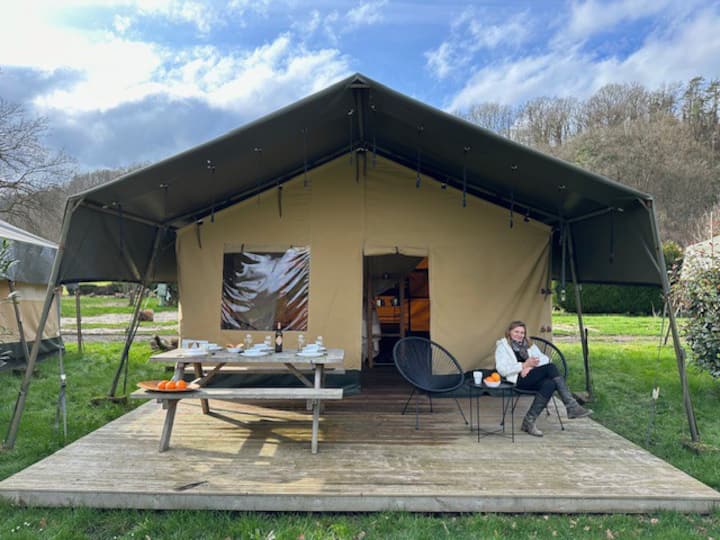 Camping De La Vallée - Tente Safari 6p - Durbuy