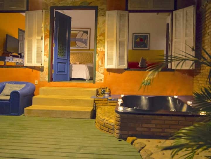 Suíte 18 • Hidro Externa + Varanda Pet-friendly - Ilhabela