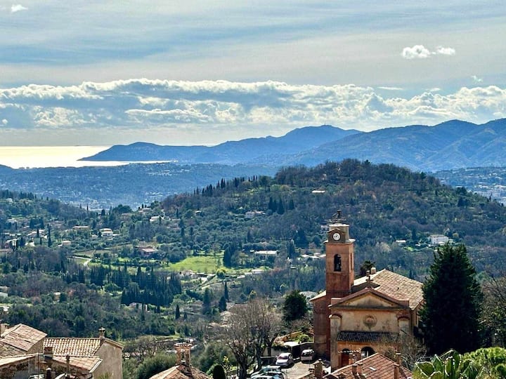Appartement Vue Mer Et Village "Le Balcon D'eloïse - Grasse