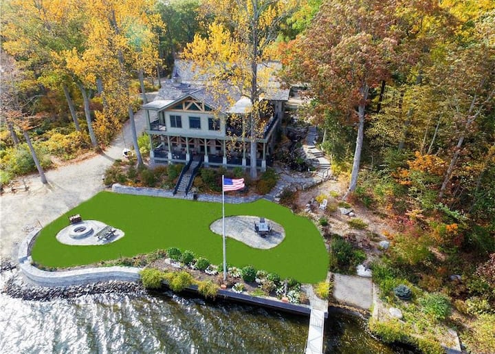 6br Waterfront Mansion Pool/spa - Devil's Hopyard State Park, East Haddam