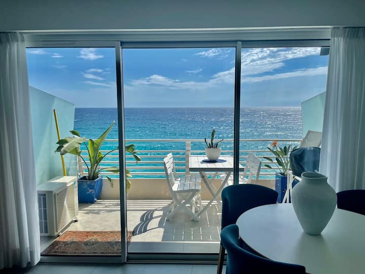 Sea View Apartment, Huge Terrace On The 4th Floor - Menton