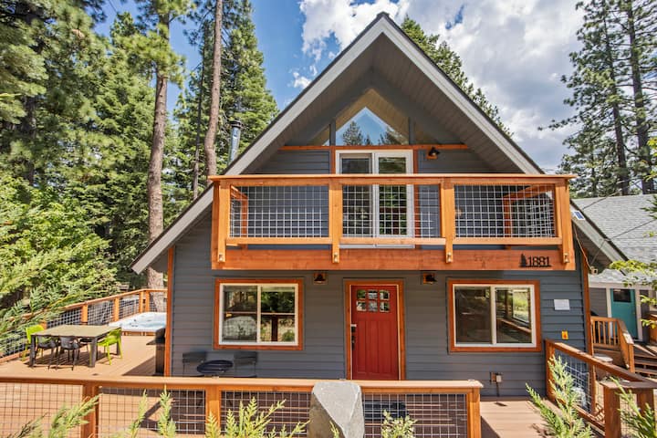Cozy Cabin On Brule - Hot Tub + Ac + Pool Table - サウス・レイク・タホ, CA