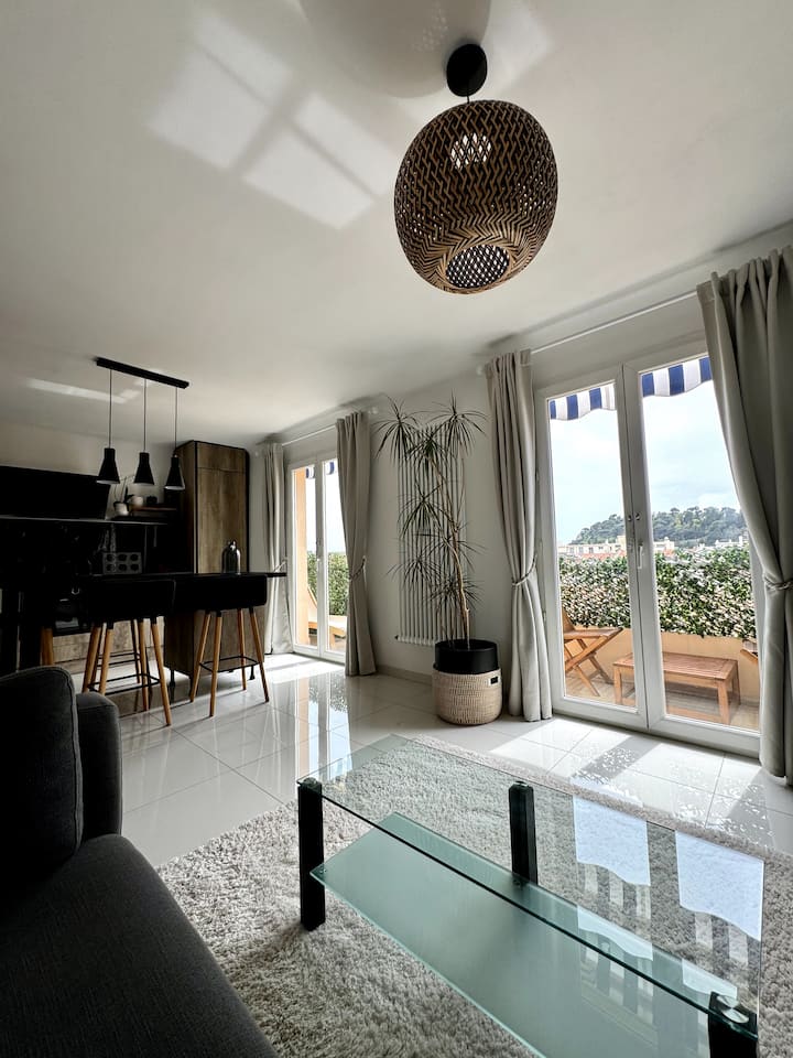 Dernier éTage, Vue Panoramique Colline Du Château! - Nice