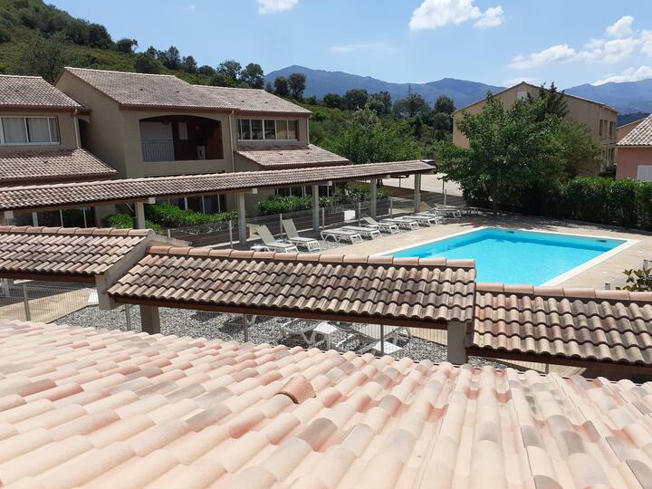Appartement Avec Clim Et Piscine - Oletta
