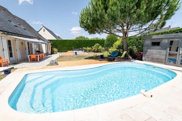 Villa Oasis - Grand Spa-jacuzzi + Piscine Chauffée - Amboise