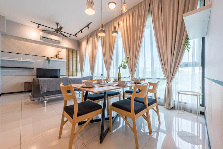 3 Bedroom 6-7pax Scandi Design In Kl Bukit Bintang - Kuala Lumpur