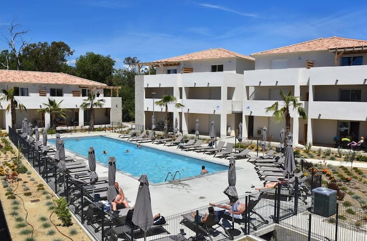 Corse Appart T3 Bord De Mer Et Piscine N131 - Aléria