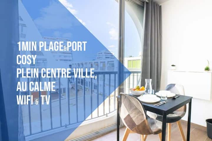 Studio 50m Plage Et Port- Centre - La Grande-Motte