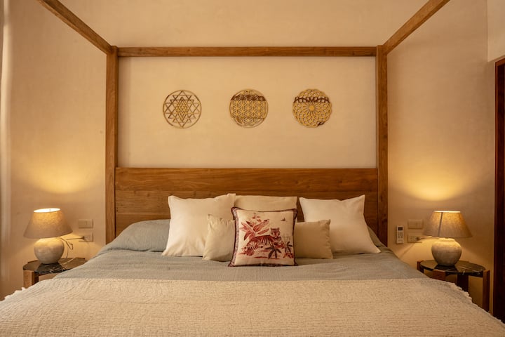 Jungle-style 1br · King Bed & Wifi - Paradise Beach