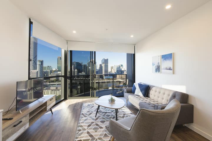 Central Location! 1br Apt W/city View @South Bne - Brisbane