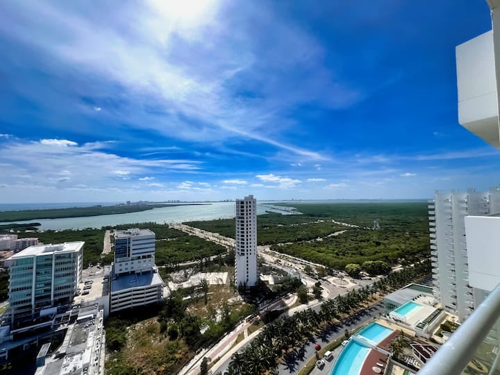 Panoramic View Of The Hotel Zone 2br - Cancún