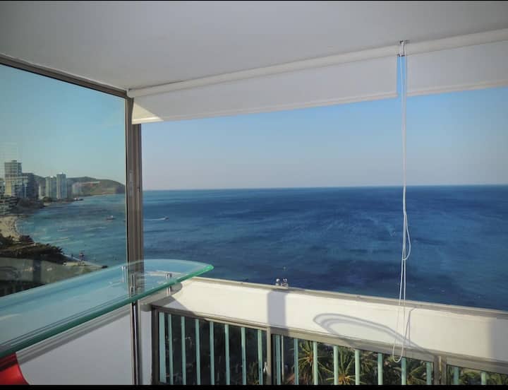 Apto Rodadero Piso 13c 1 Frente Al Mar - Santa Marta, Colombia