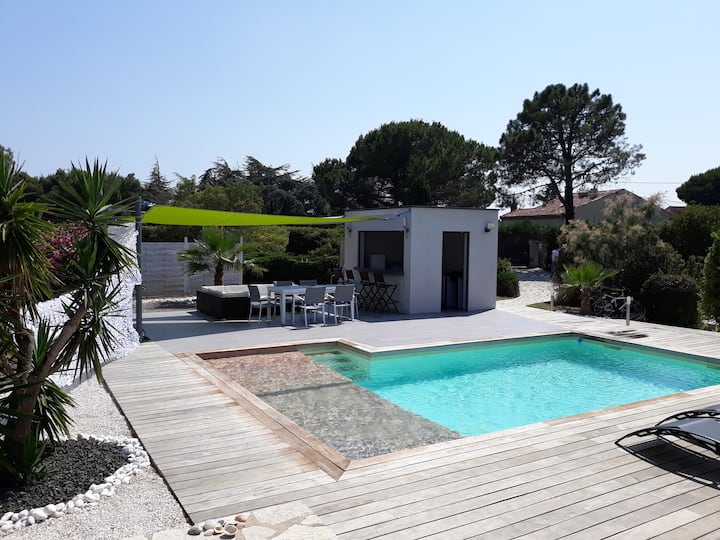 Villa Au Calme Avec Piscine Dans Le Sud - Portiragnes
