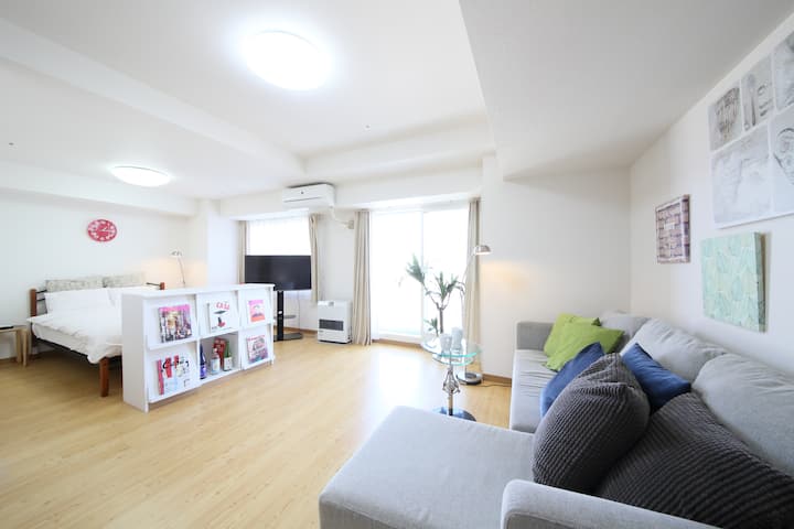 【オープン】*札幌中心部*タワマン絶景*2ldk*wifi*すすきの5分*狸小路9分*空港バス停3分 - Sapporo