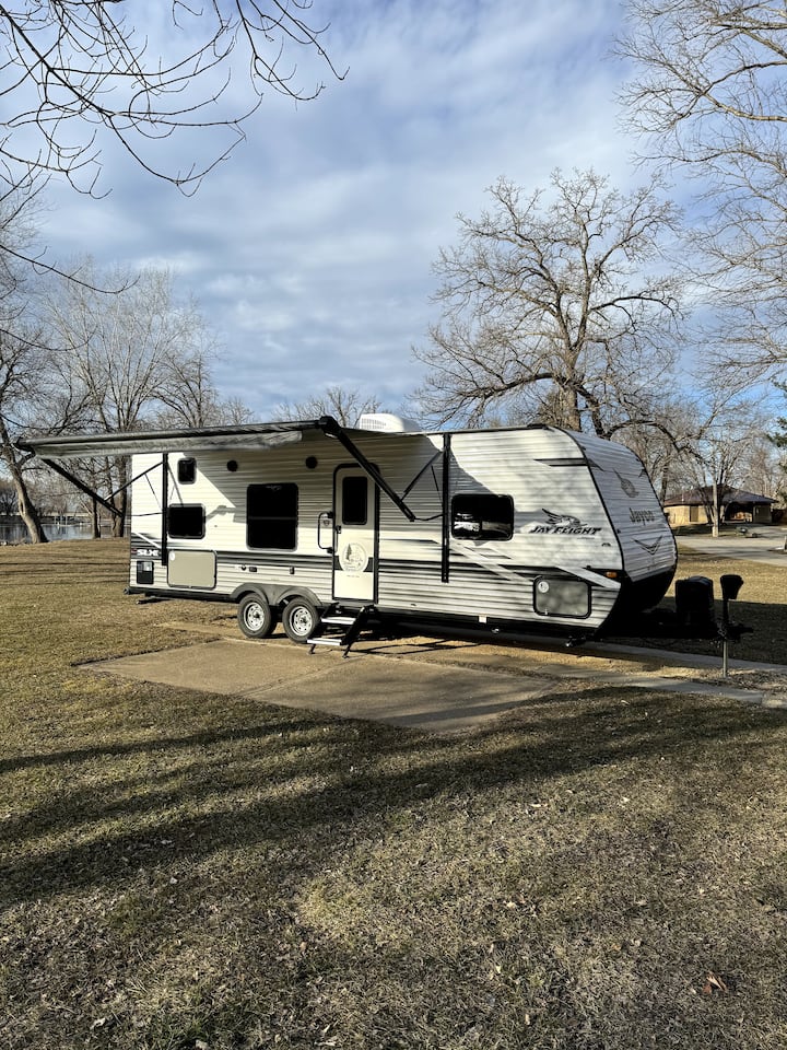 Camper On The Mississippi River - La Crosse, WI