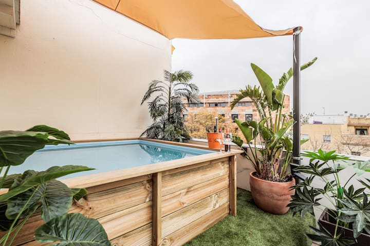 Apt 2 Dor Con Terraza Y Piscina Privada Triana - Séville