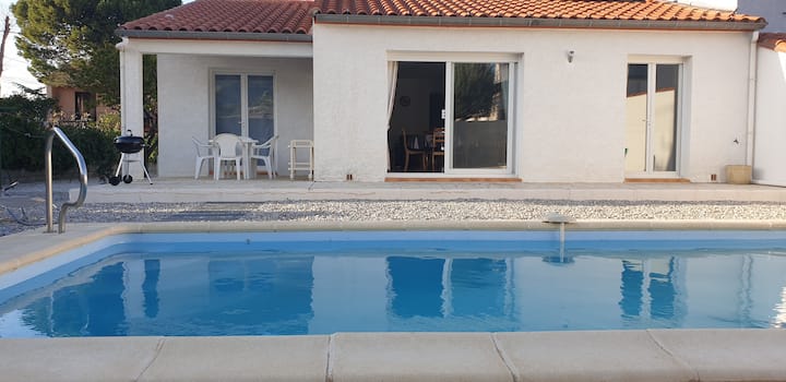 Villa Avec Piscine, Baignade Jusque Fin Novembre ! - Laroque-des-Albères