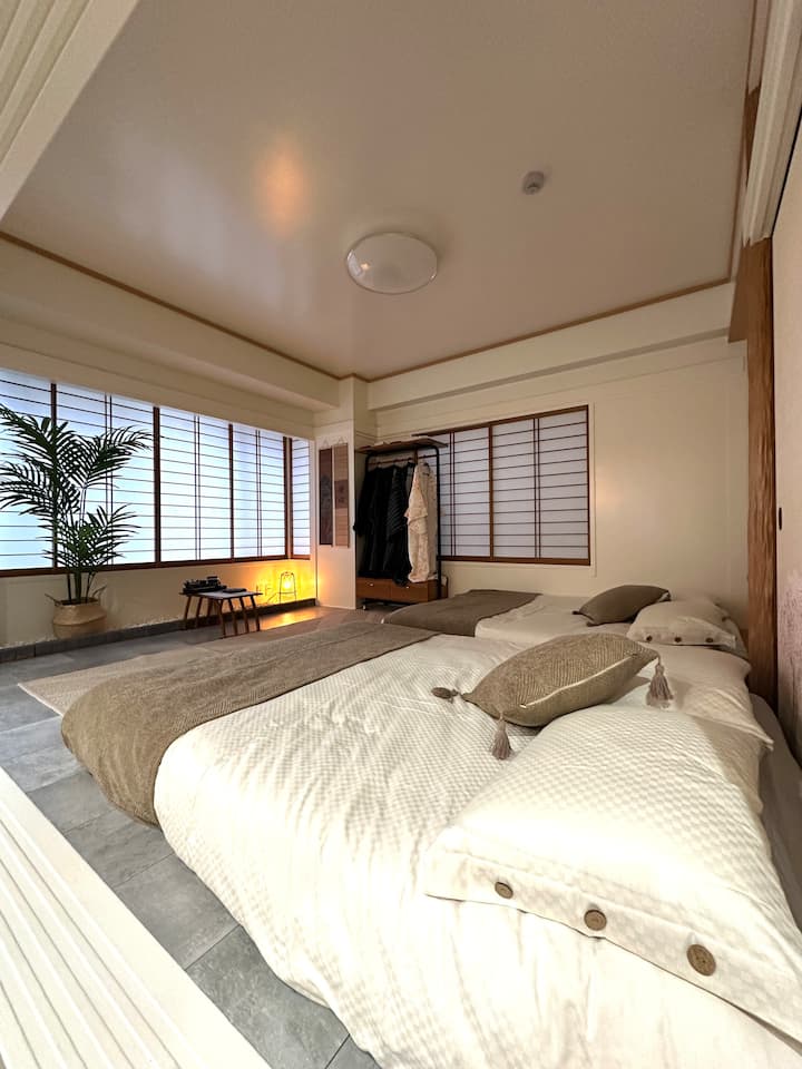 Kyo Sai 浅草3f　120㎡超え浅草寺まで徒步約10分、清潔、快適、便利、静か、設備完備！ - 우에노