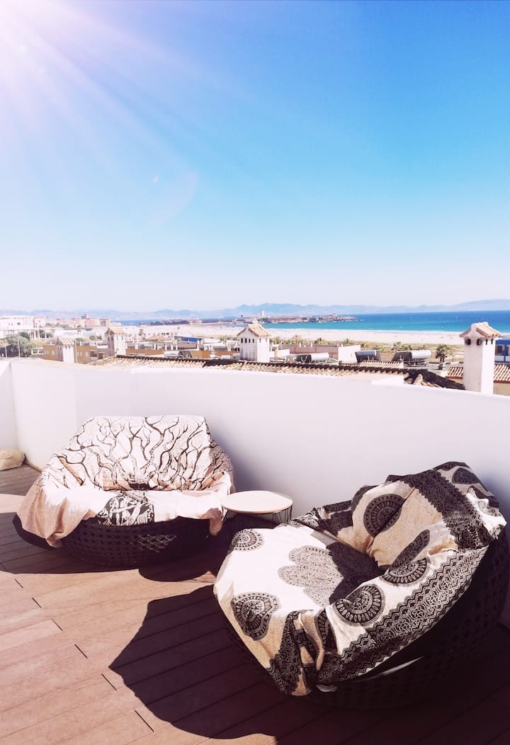 Torre Con Terraza Y Vista Al Mar - Tarifa