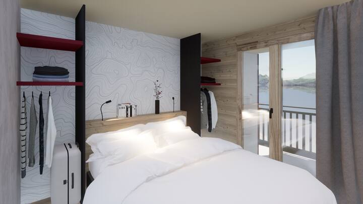 Chambre Twin Avec Balcon-201 - Les Contamines-Montjoie