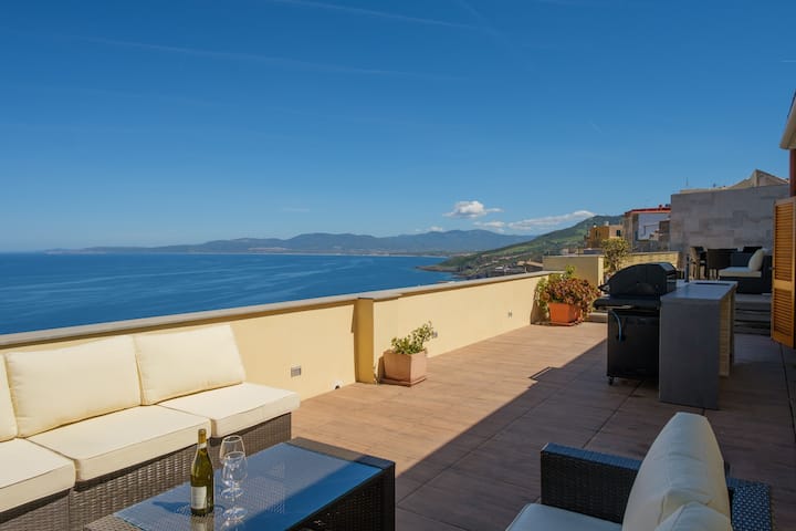 [Sea ​​View Penthouse From Castelsardo Castle] - Castelsardo