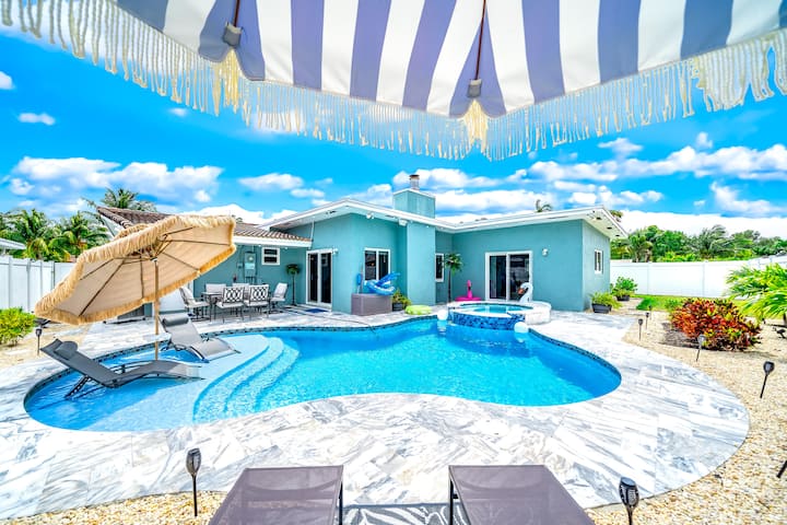Heated Pool & Hot Tub! Air Hockey+close To Beach! - Fort Lauderdale